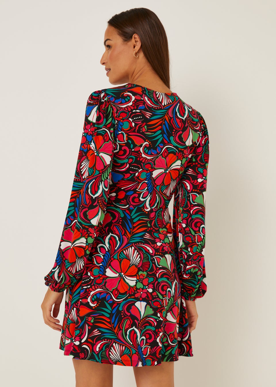 Et Vous Floral Print Mini Dress Matalan
