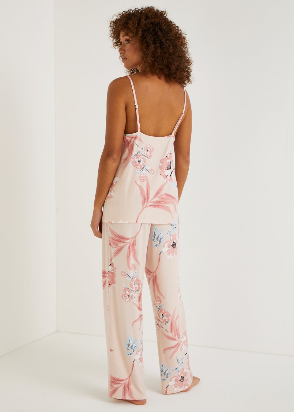 Pink Floral Cami Pyjama Set Matalan