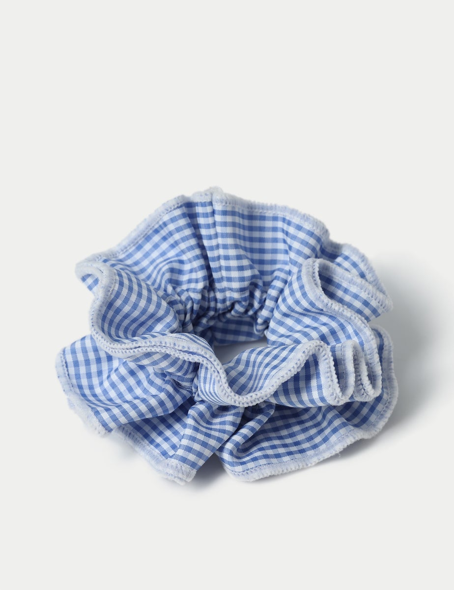 Flitzy Back To School Blue Scrunchie - Matalan
