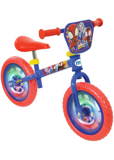 Marvel Spidey & His Amazing Friends 12" Balance Bike with Light Up Wheels - Matalan