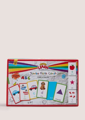 Kids Learn Jumbo Flash Cards (25cm x 11cm x 2cm) - Matalan