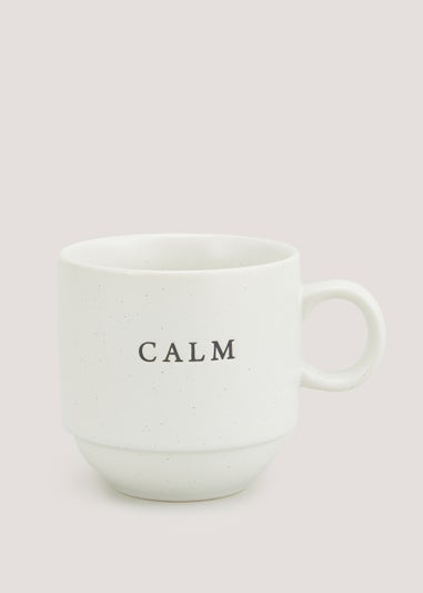 Cream Speckle Calm Mug (9cm x 8.5cm) - Matalan