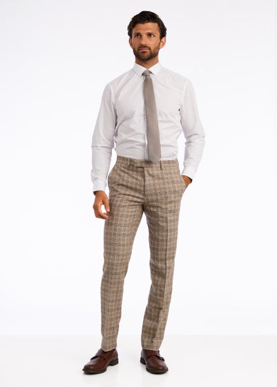 Broken Stitch Hugo Brown Check Slim Fit Suit Trousers Reviews - Matalan