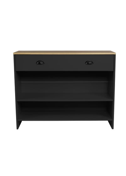 Lloyd Pascal Linwood Console with 2 shelves Black - Matalan