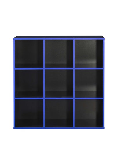Lloyd Pascal 6 Stepped Cube Storage Unit in Black and Blue - Matalan