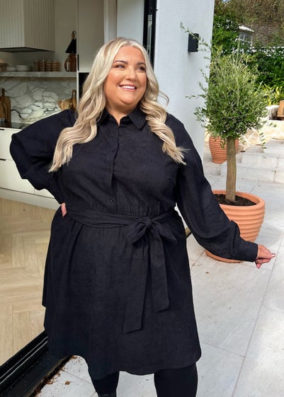 In the Style Jess Millichamp Black PU Snake Leggings - Matalan