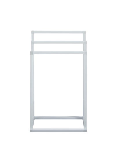 Lloyd Pascal 3-Rail Square Tube Towel Stand with Rectangular Base Black ...