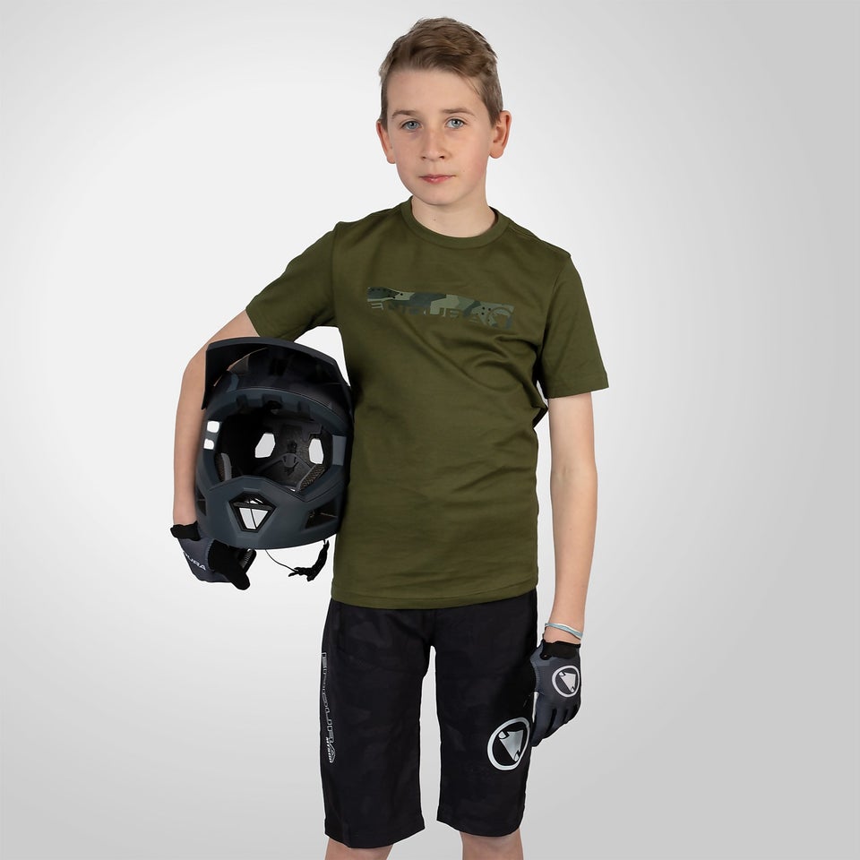 Kids MT500JR Burner Short - Black Camo