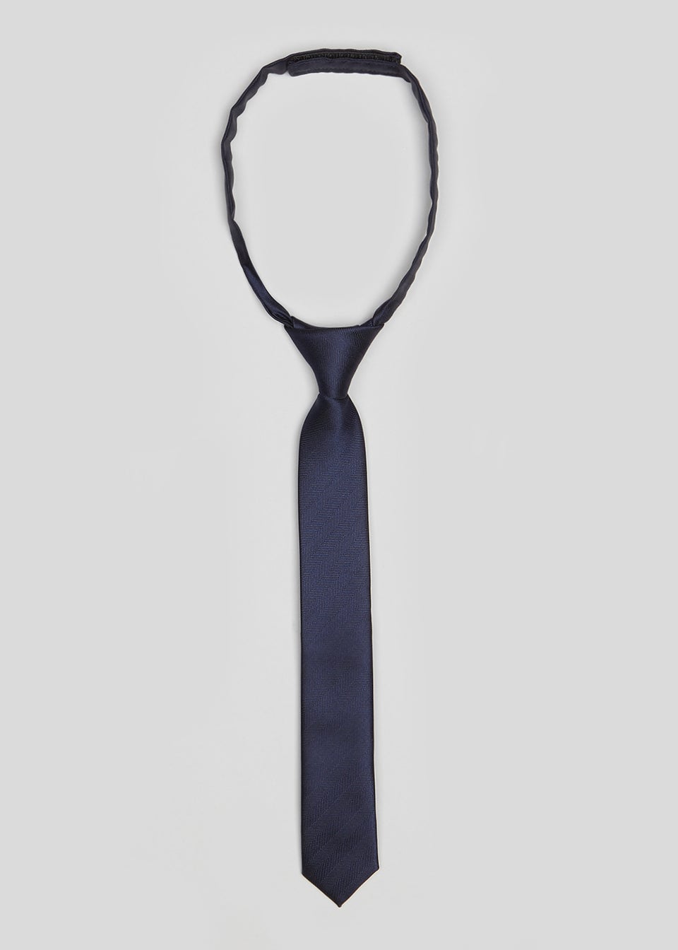 Boys Navy Easy Fasten Tie (3-7yrs) - Matalan