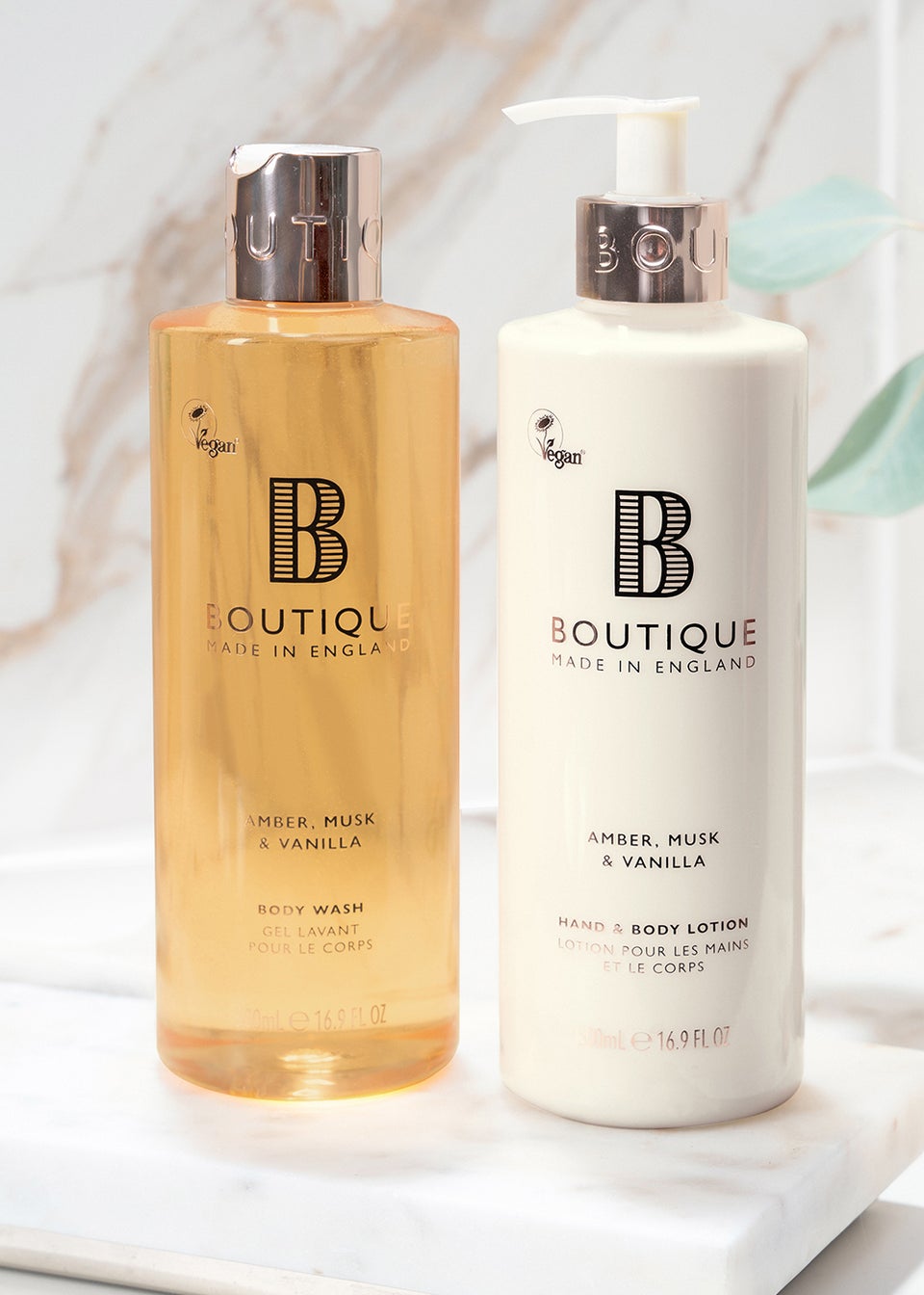 Boutique Amber, Musk & Vanilla Body Wash (500ml) - Matalan