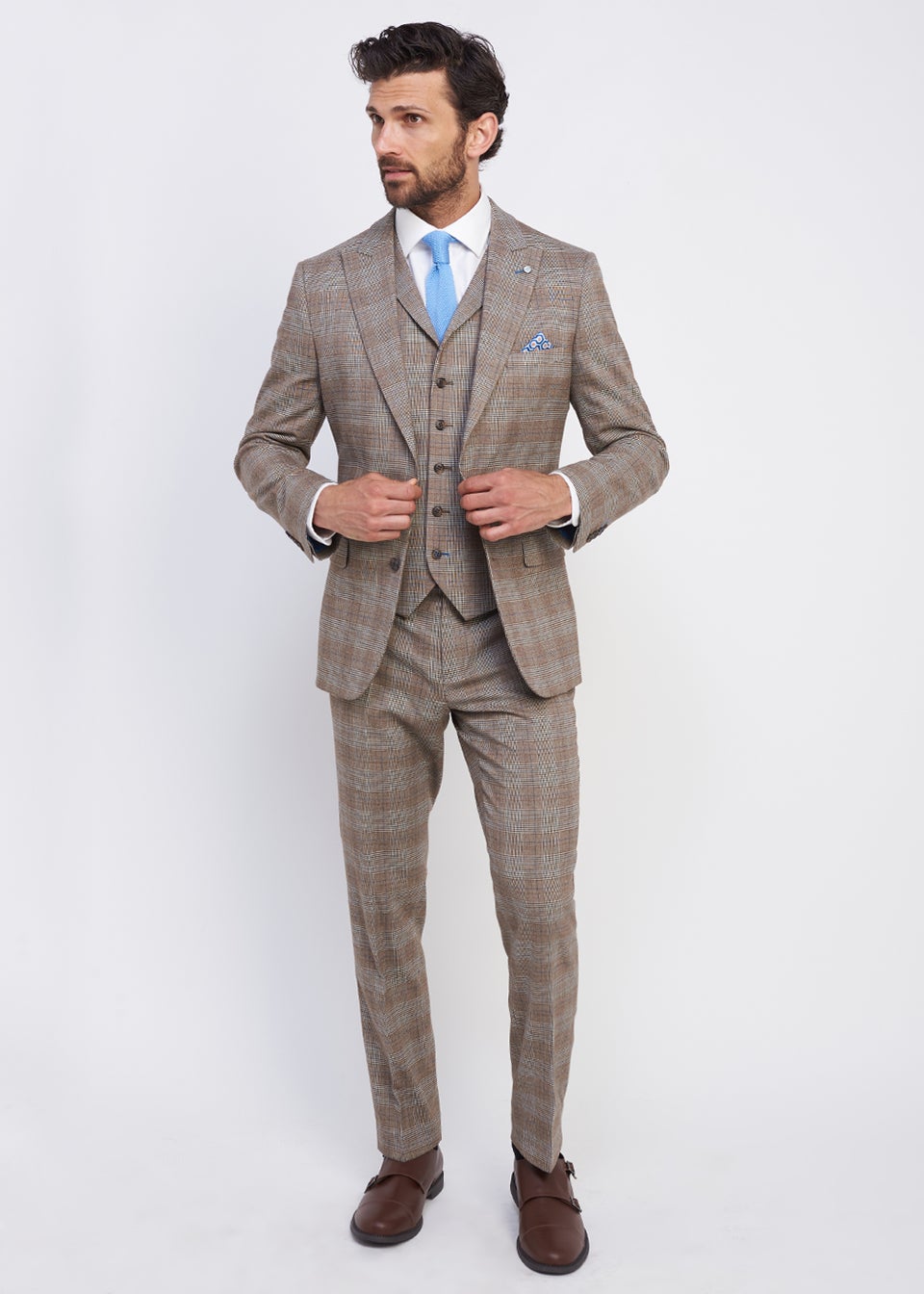 Broken Stitch Buckinghamshire Check Suit Waistcoat - Matalan