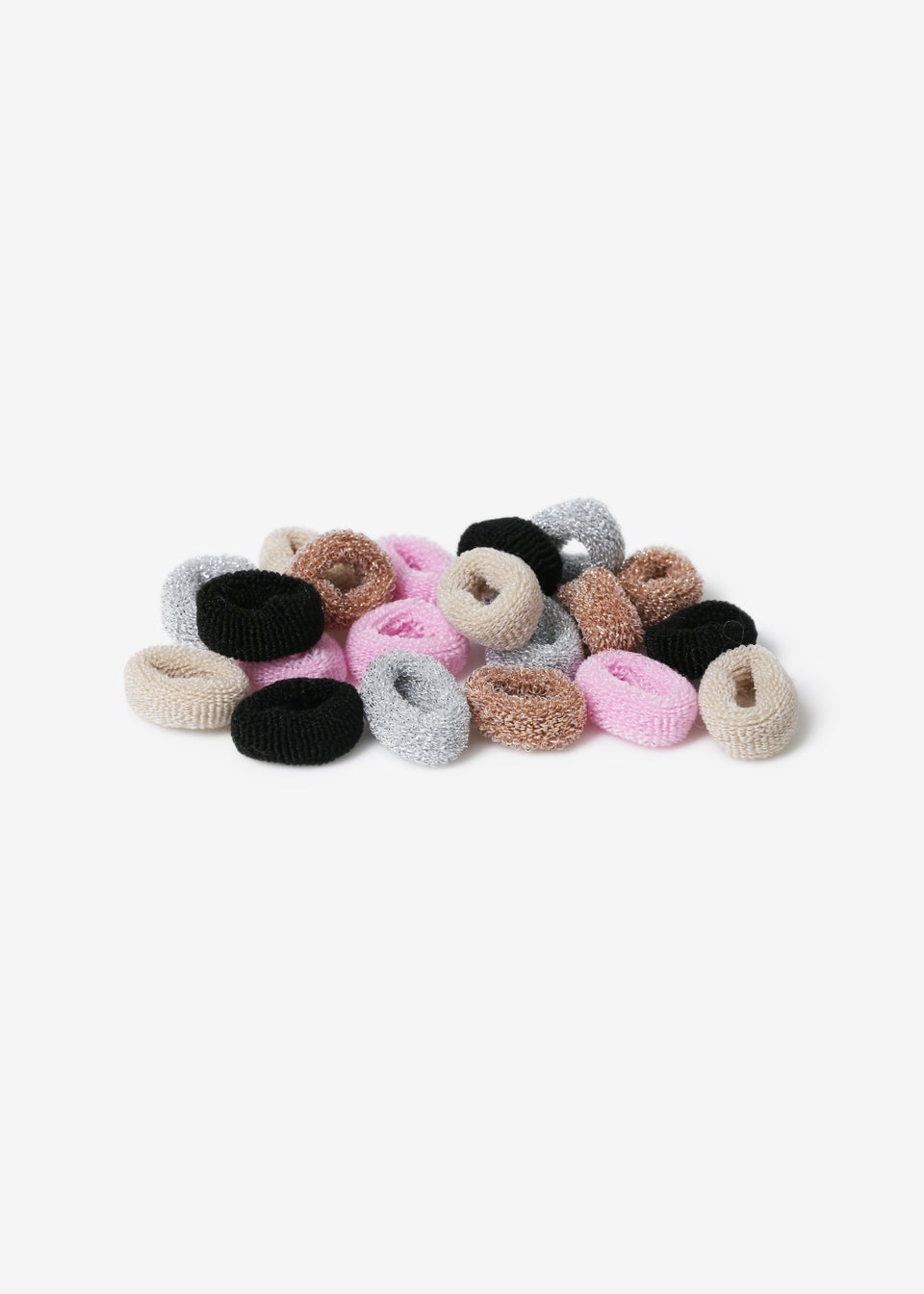 Girls Mini Towelling Hair Bobbles - Matalan