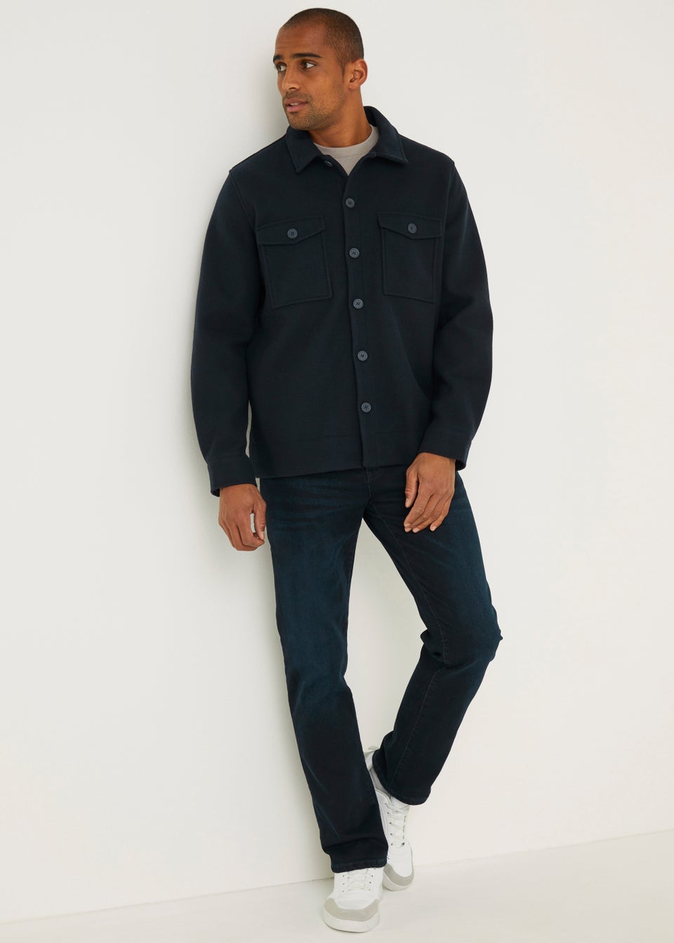 Navy Shacket - Matalan