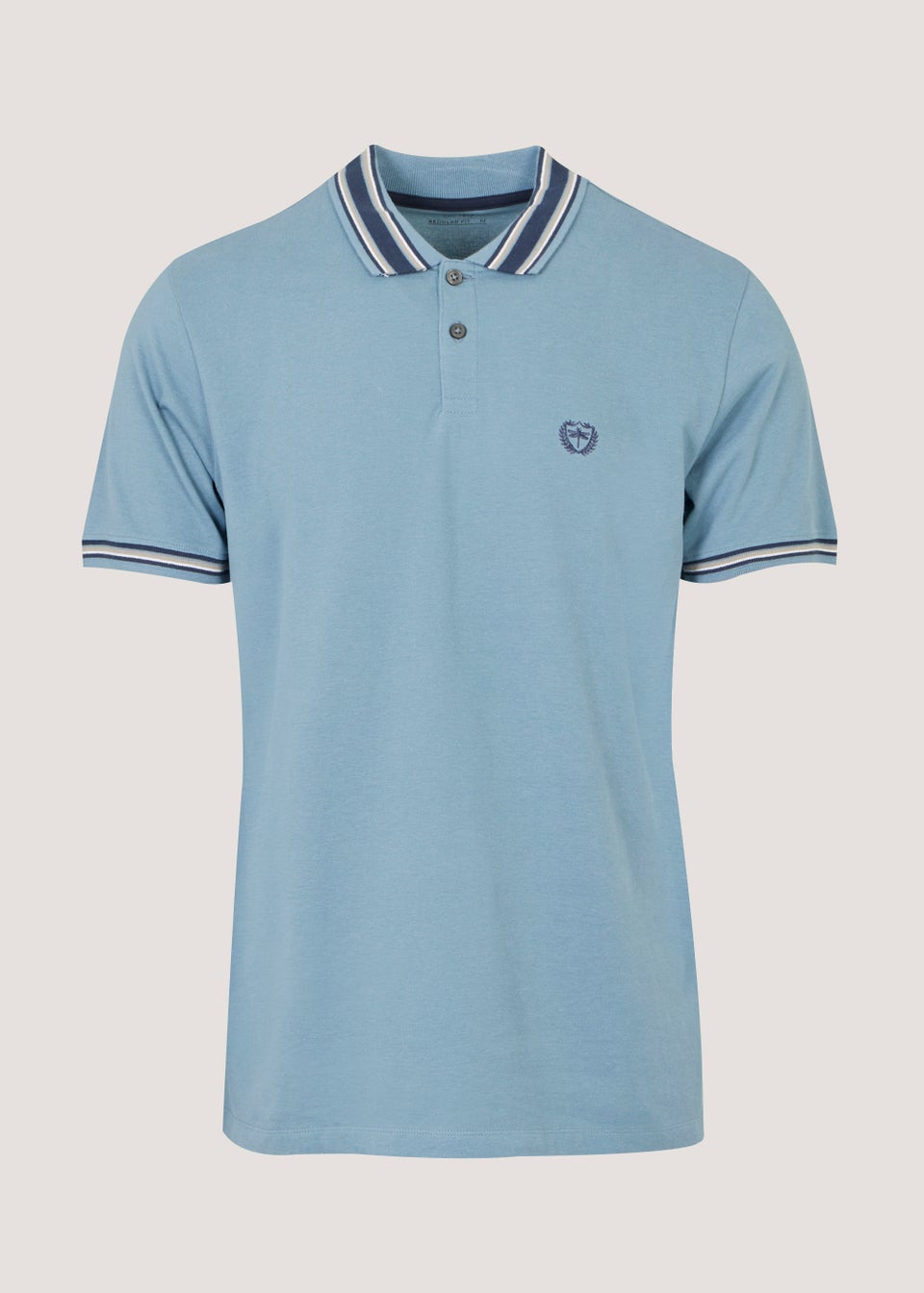 Blue Tipped Polo Shirt - Matalan