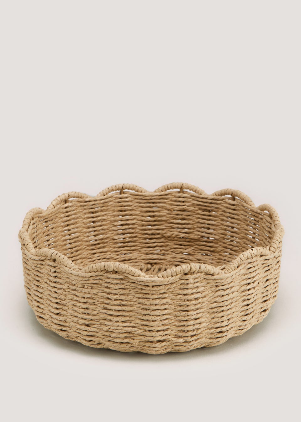 Woven Scallop Basket (9cm X 26.5cm) - Matalan