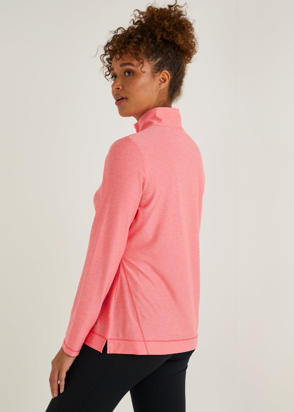 Souluxe Coral Essential Half Zip Sports Sweatshirt - Matalan Souluxe Coral Essential Half Zip Sports Sweatshirt - Matalan
