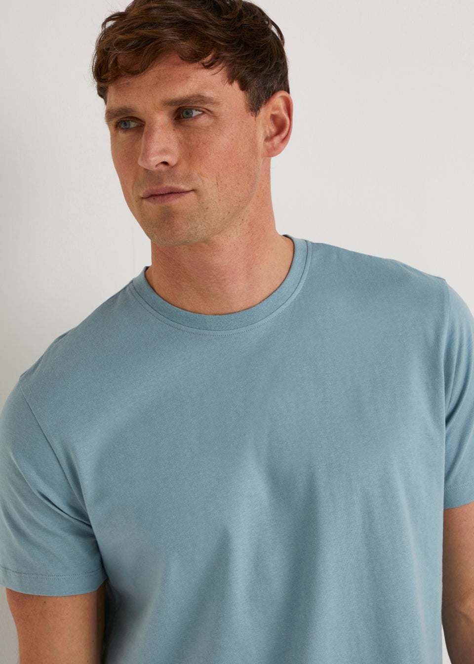 Blue Essential Crew Neck T-Shirt - Matalan