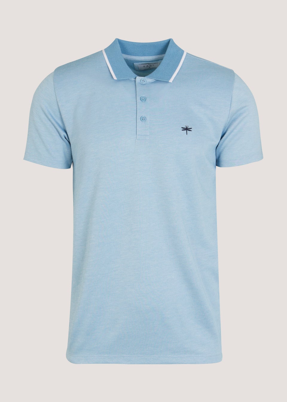Light Blue Modal Polo Shirt - Matalan