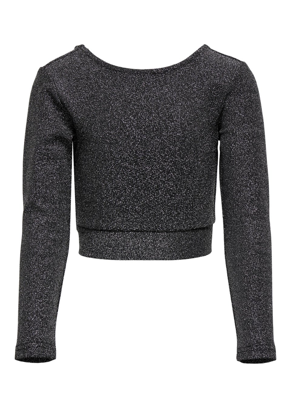 ONLY Kids Black & Silver Sparkle Co-Ord Top (6-14yrs) - Matalan