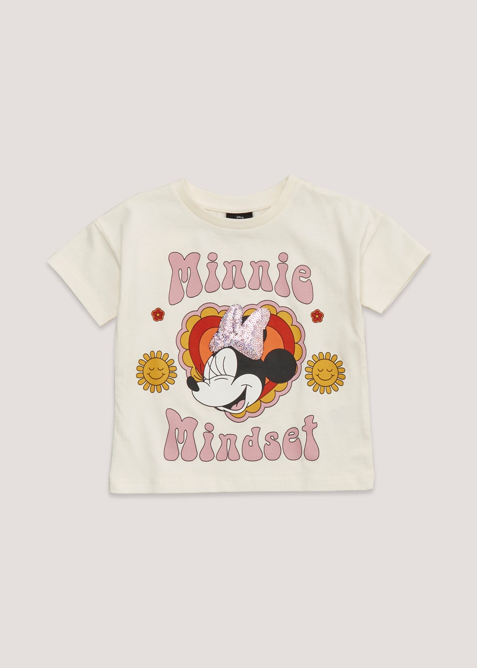 Kids Beige Minnie Mouse T-Shirt (9mths-6yrs) - Matalan
