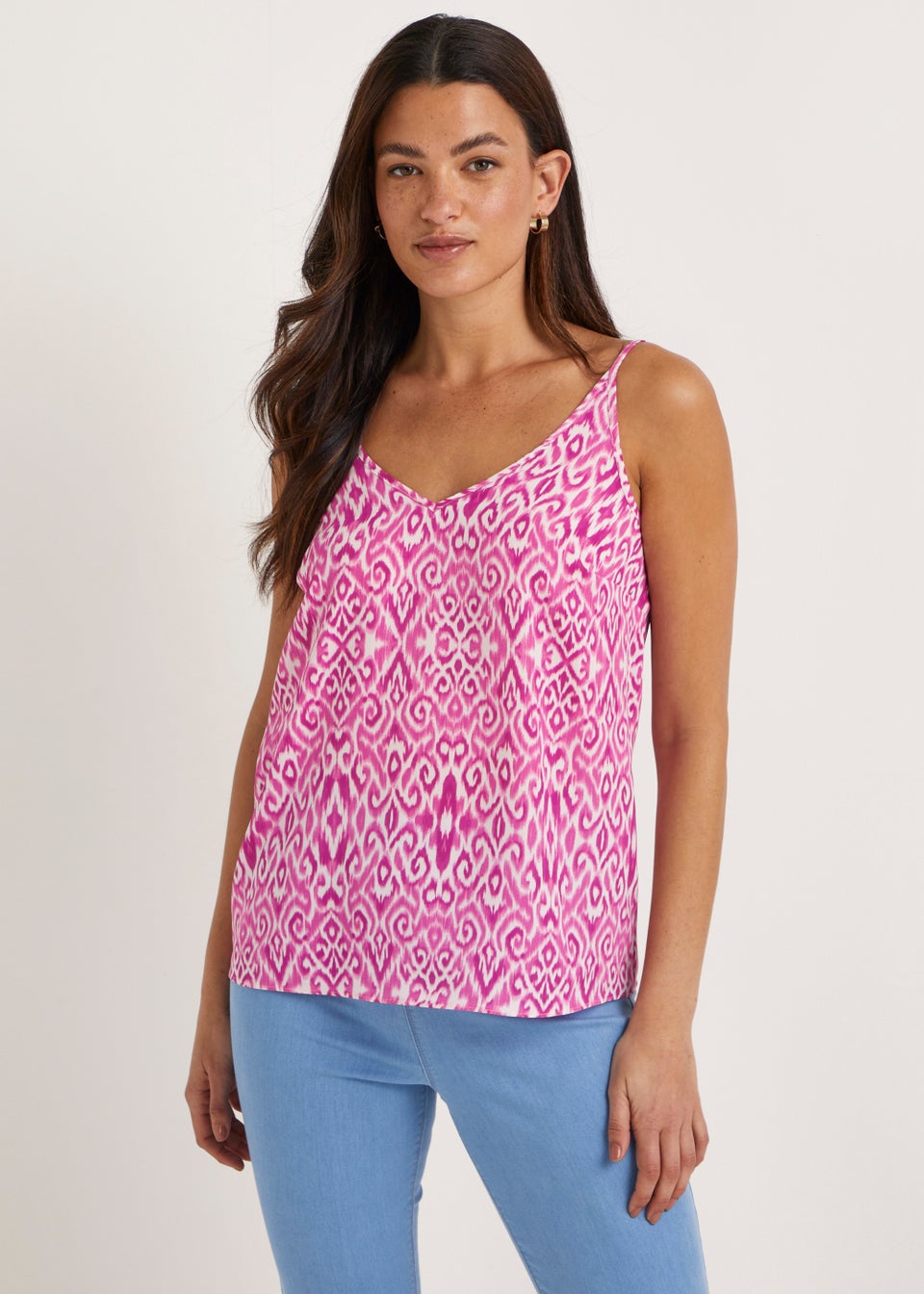 Pink Aztec Print Cami Top - Matalan
