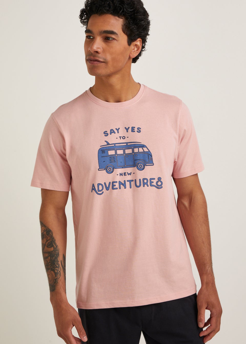 Pink Campervan Print Short Pyjama Set - Matalan