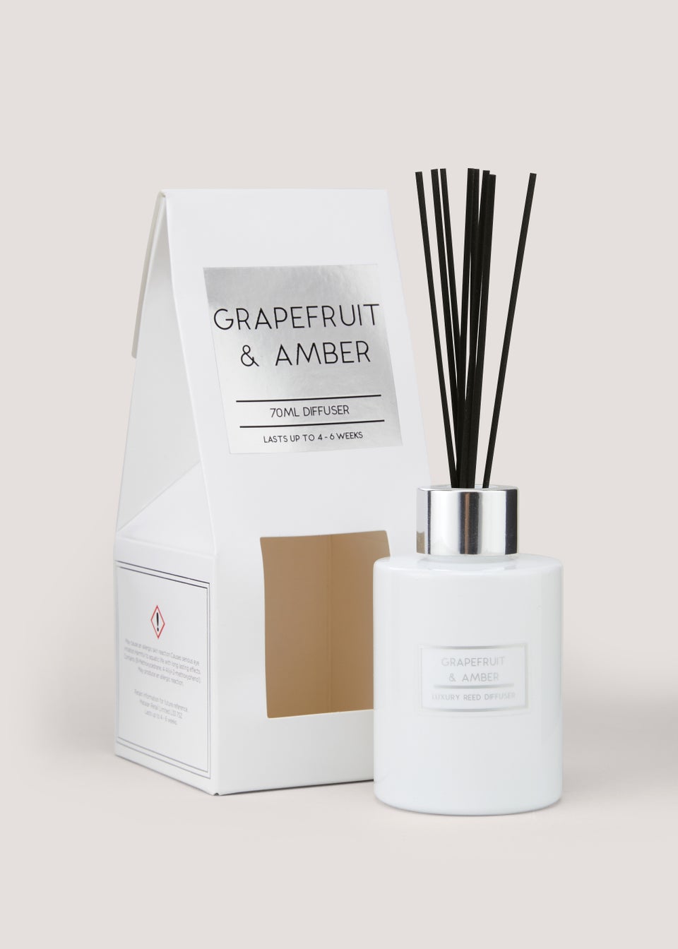 Grapefruit & Amber Reed Diffuser (70ml) - Matalan