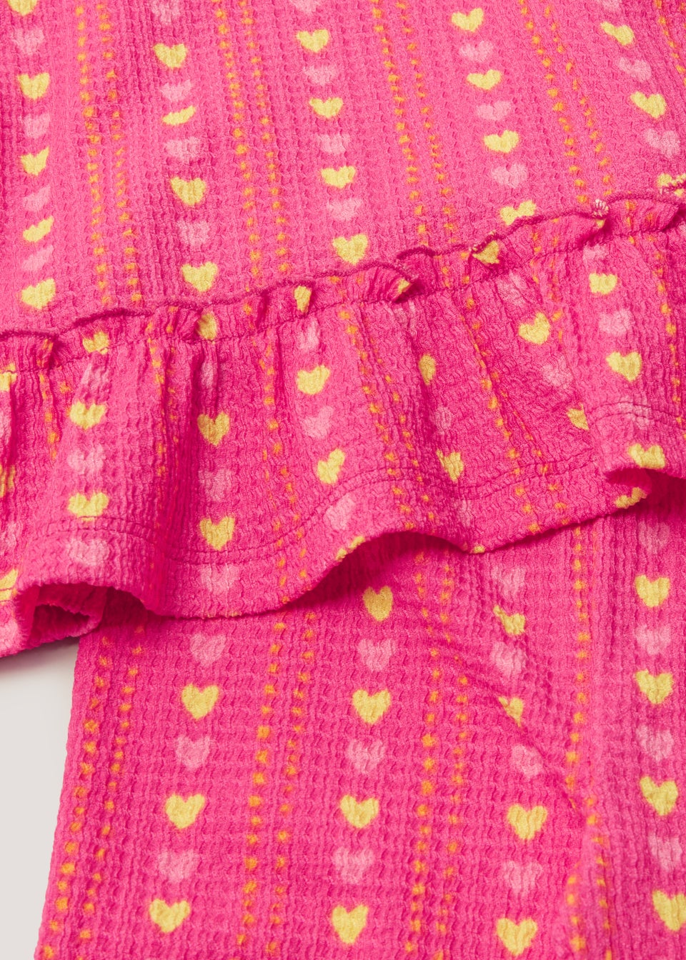 Girls Pink Heart Top & Flares Set (9mths-6yrs) - Matalan