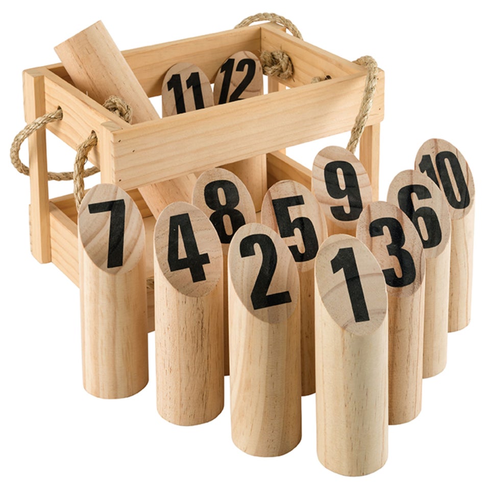 Premier Decorations Wooden Number Kubb Garden Game - Matalan