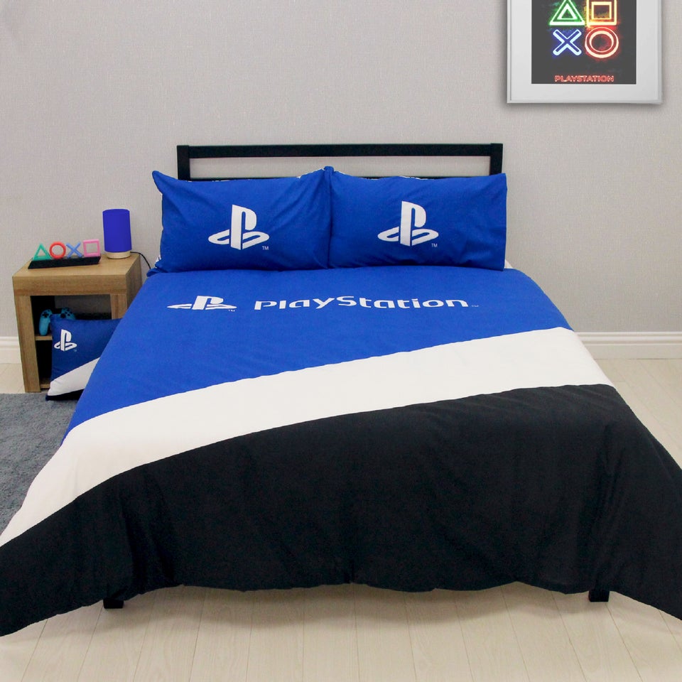 PlayStation Banner Reversible Duvet Set - Matalan