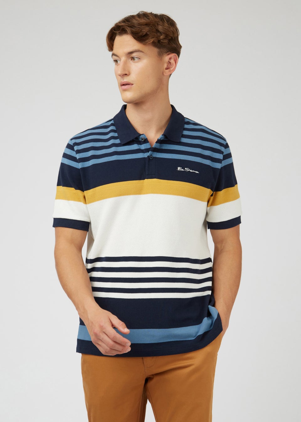 Ben Sherman Multicoloured Stripe Polo Shirt - Matalan