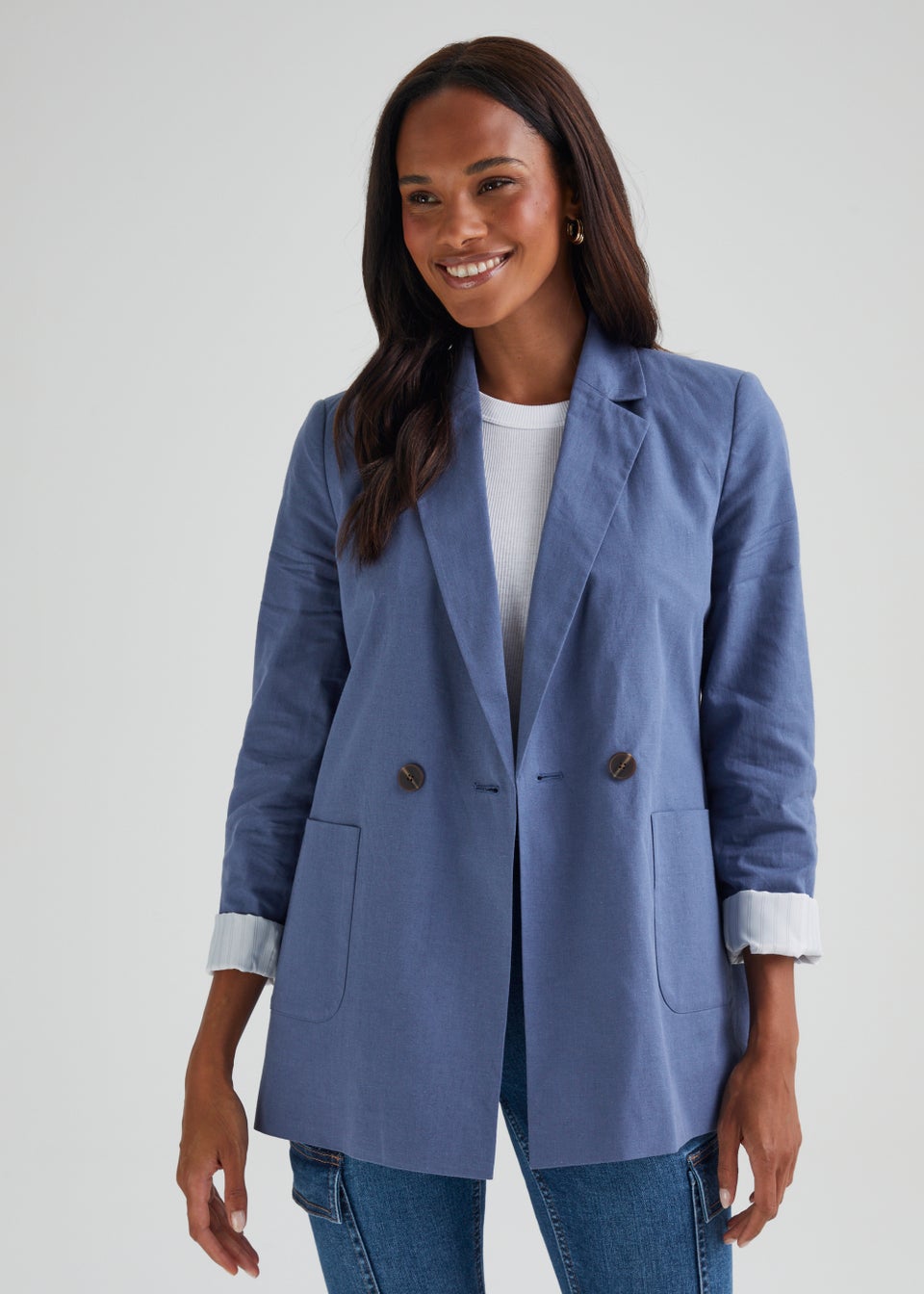 Indigo Blazer - Matalan