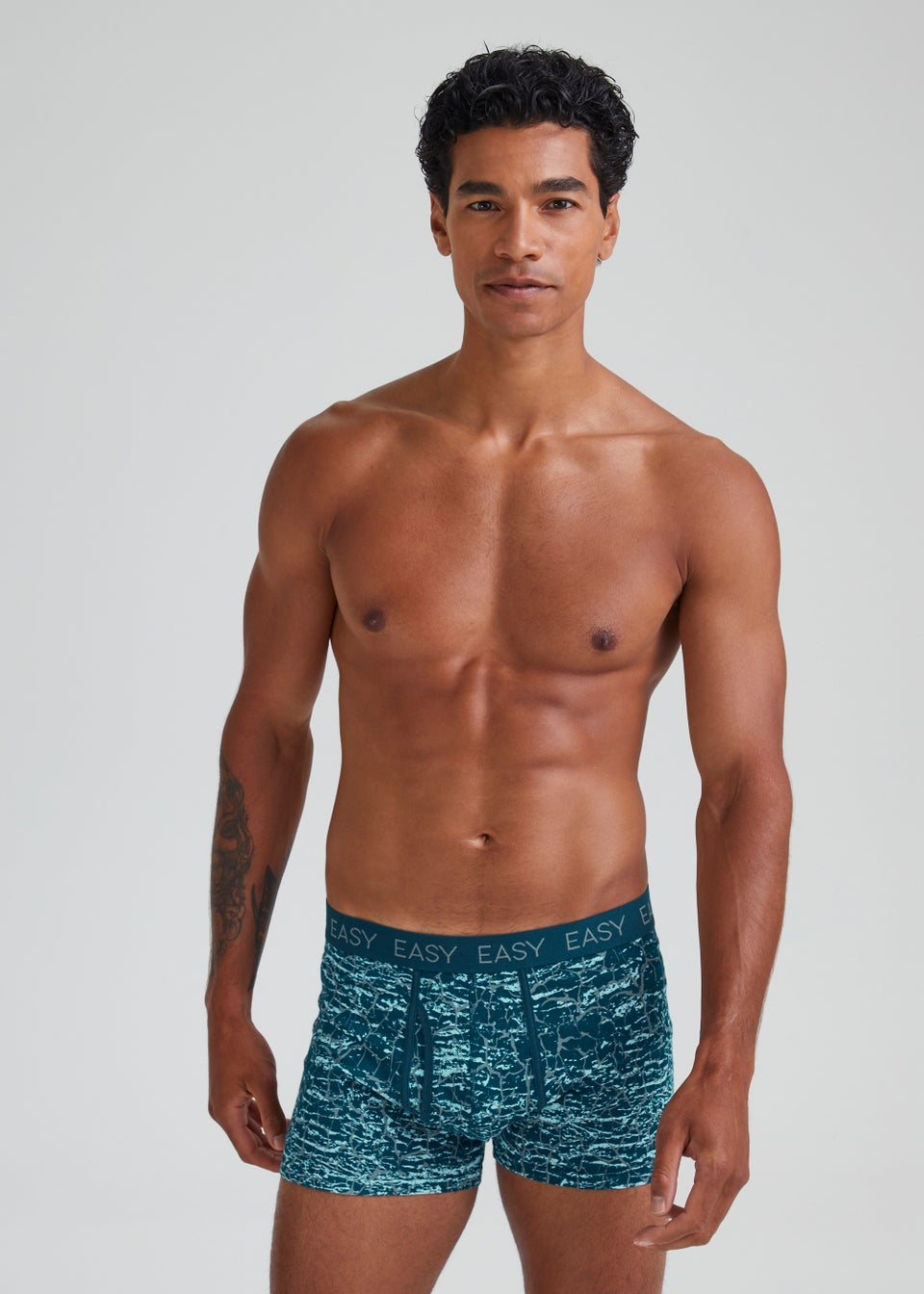 3 Pack Plain & Print Keyhole Trunks - Matalan