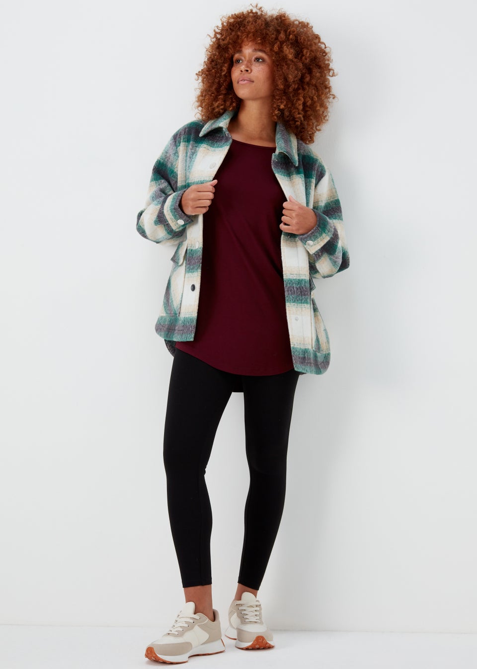 Burgundy Longline Top - Matalan