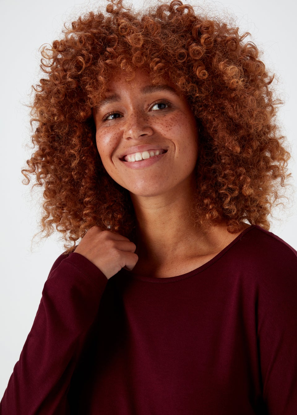 Burgundy Longline Top - Matalan