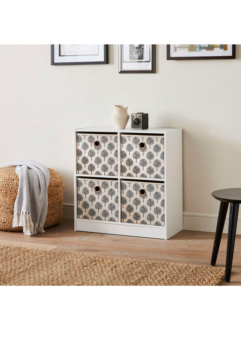 Lloyd Pascal Jazz Tree 4 Cube Storage Unit (65cm x 63cm x 30cm) - Matalan Lloyd Pascal Jazz Tree 4 Cube Storage Unit (65cm x 63cm x 30cm) - Matalan