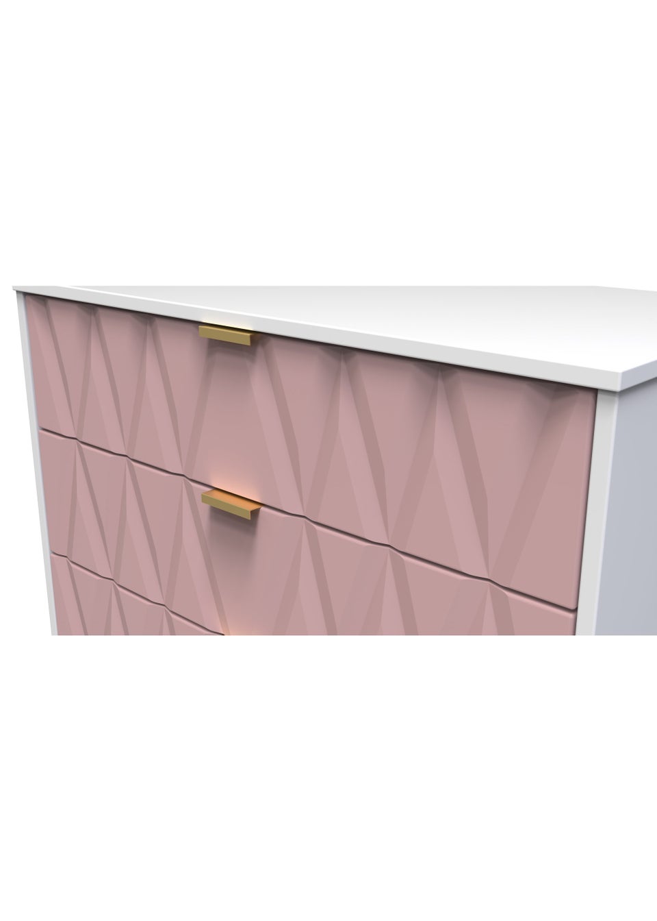 Swift Prism 3 Drawer Chest (69.5cm x 41.5cm x 76.5cm) - Matalan