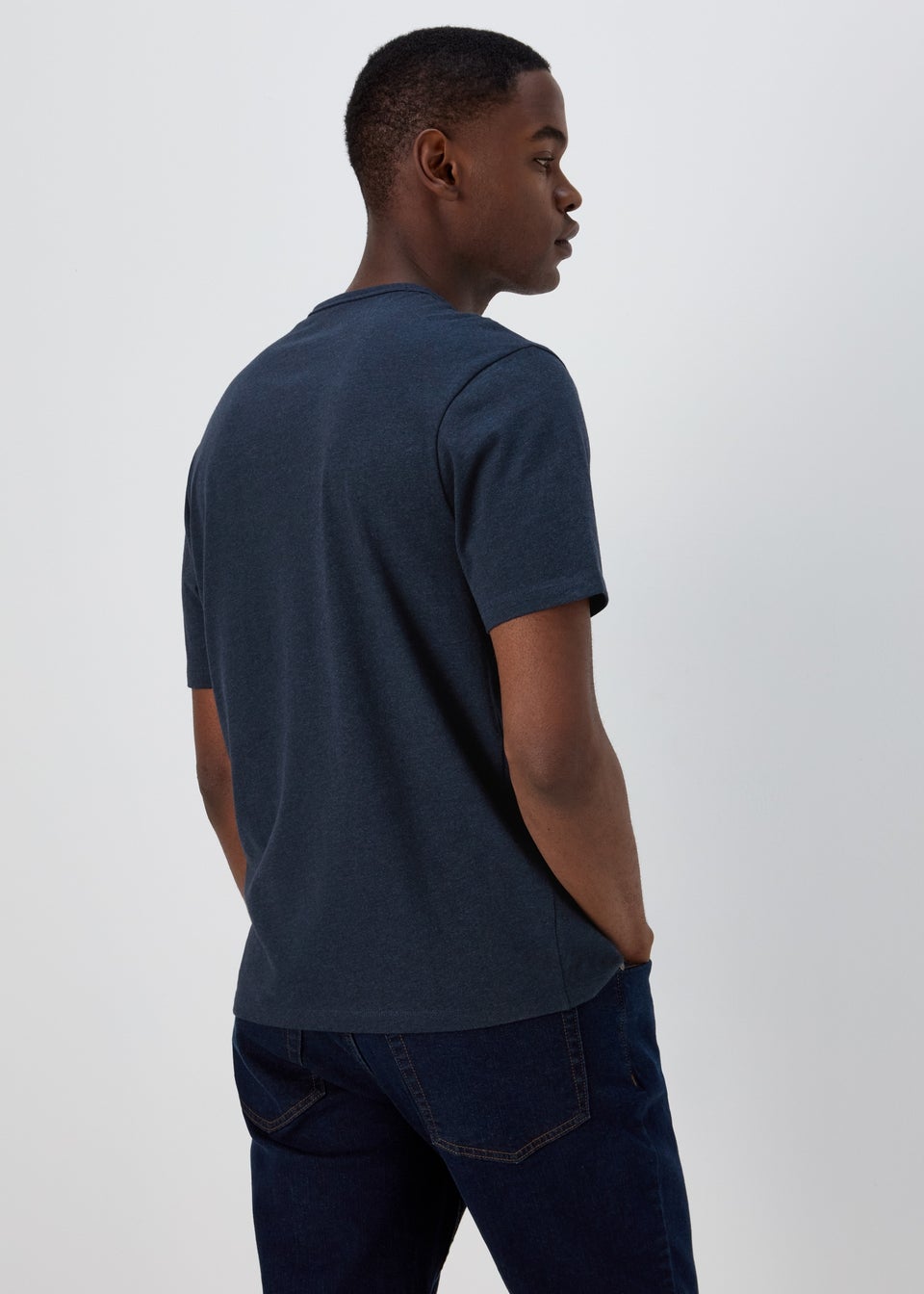 Navy Nepp T-Shirt - Matalan