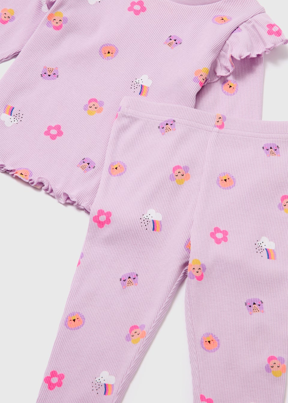 Lilac Animal Pyjamas - Matalan