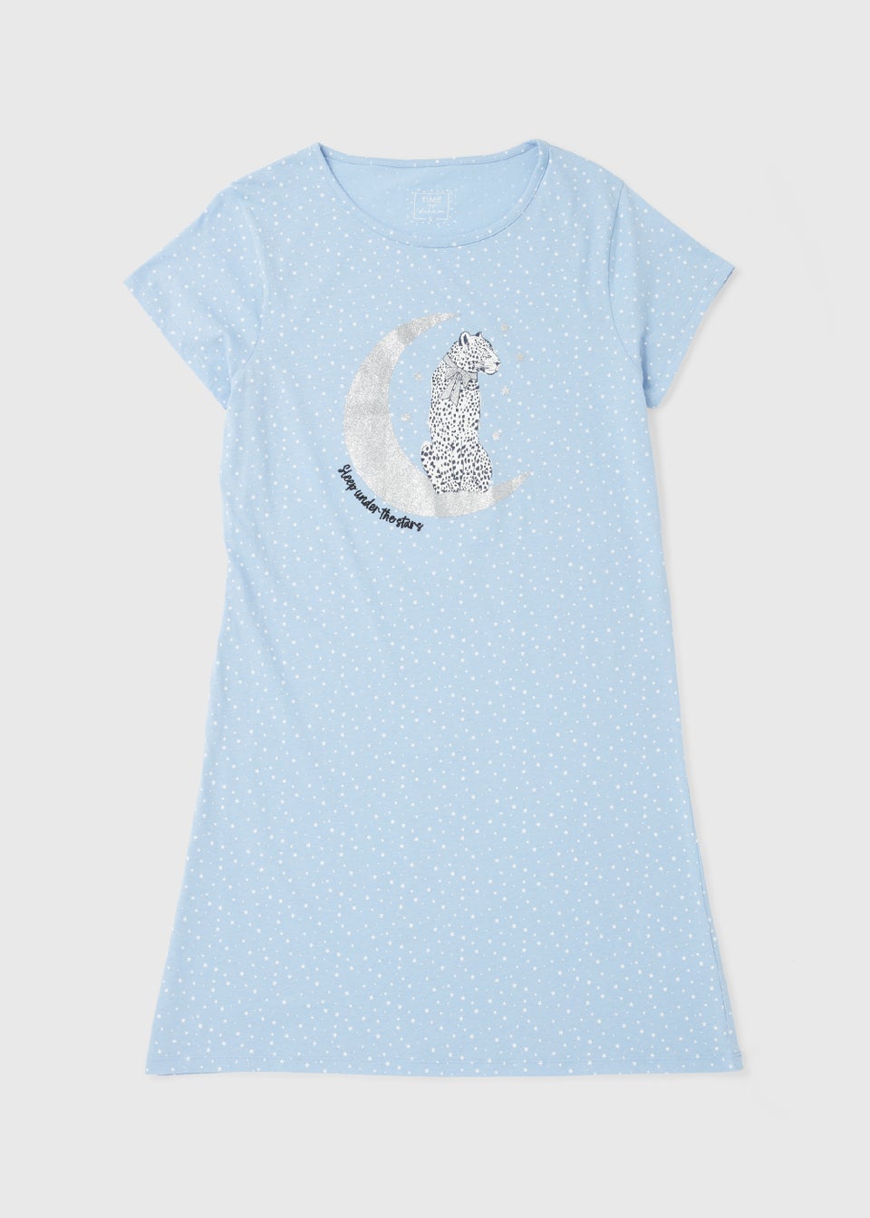 Blue Moon & Leopard Embroidered Nightie - Matalan