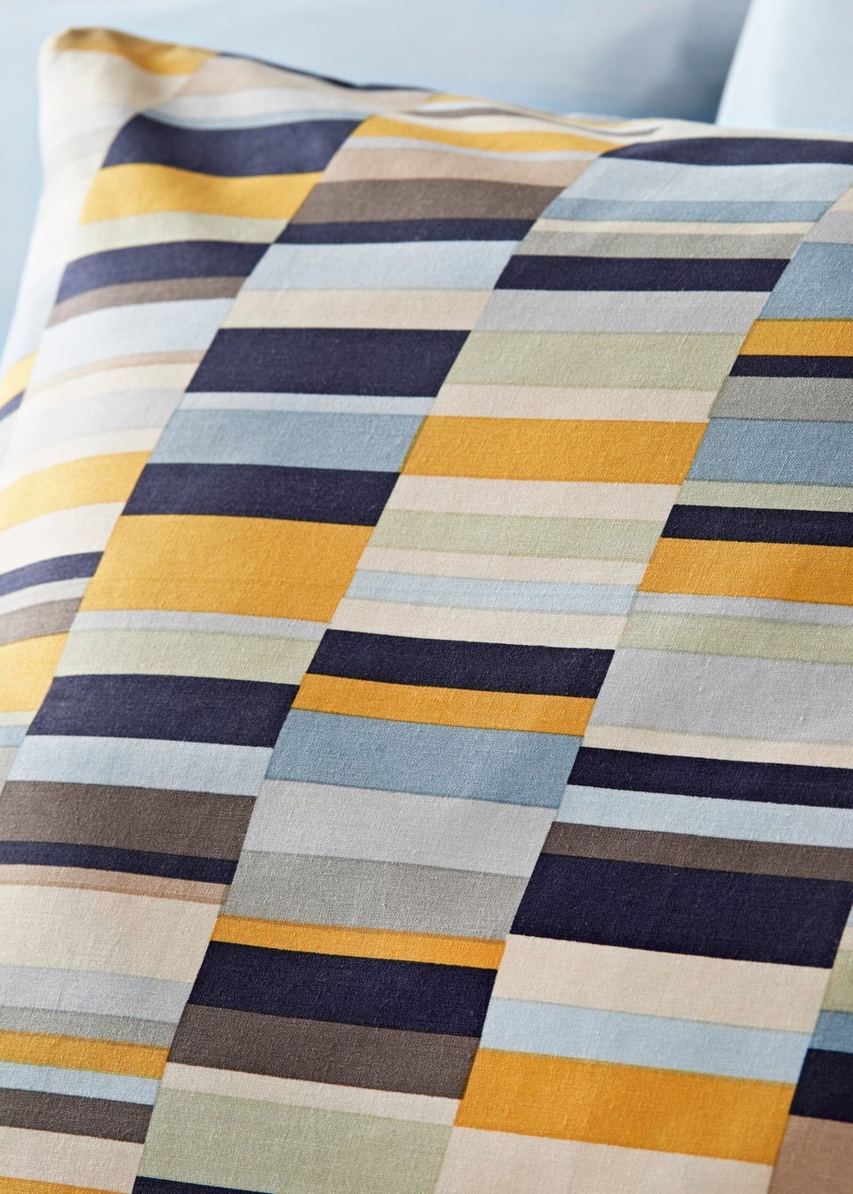 Blue Multicolour Block Duvet Set - Matalan