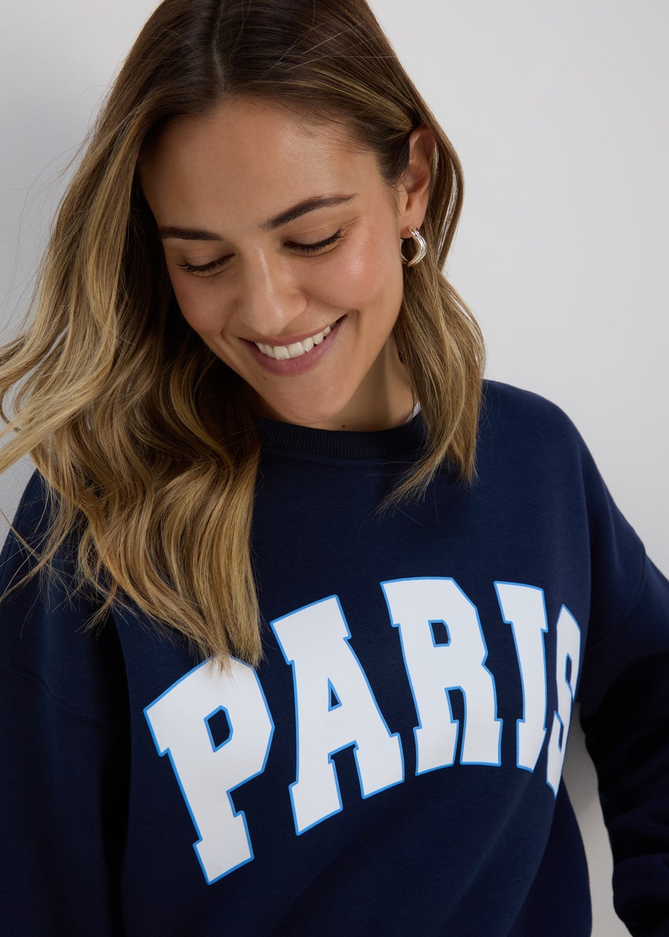 Navy Paris Sweatshirt - Matalan