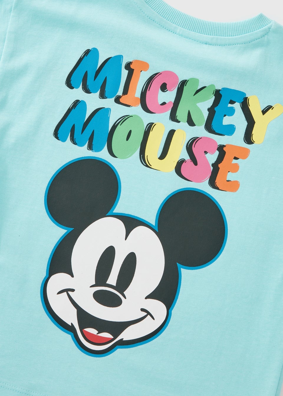 Disney Boys Blue Mickey Back Print T-Shirt (9mths-6yrs) - Matalan