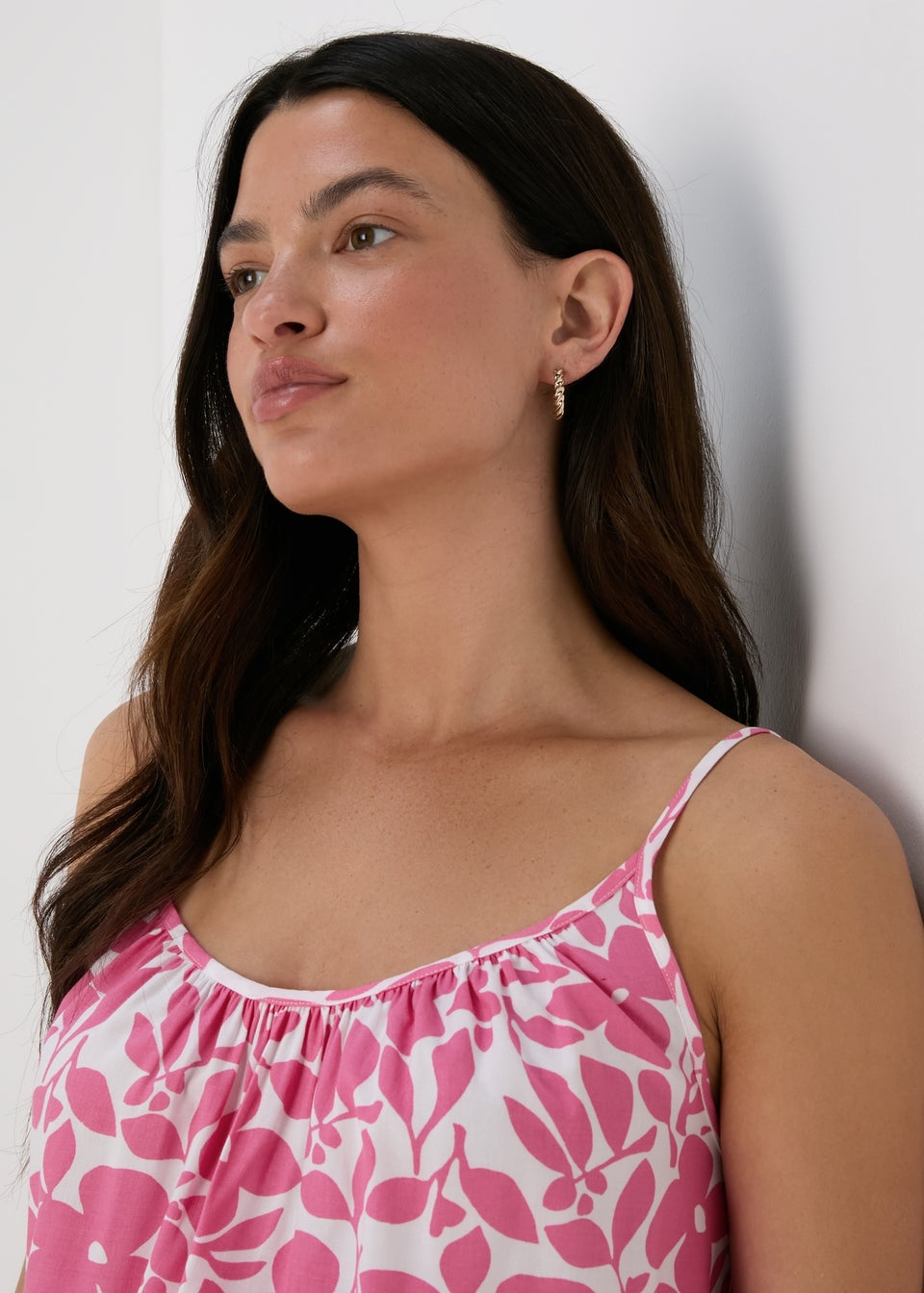Pink Floral Print Cami Top - Matalan