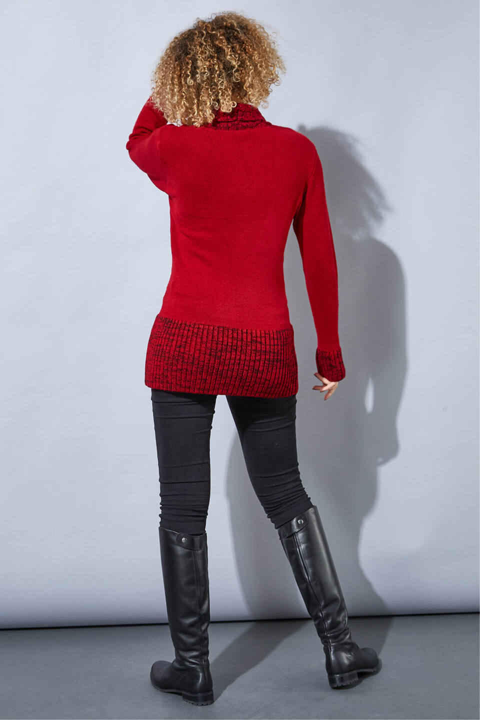 Roman Red V-Neck Overlap Button Detail Jumper - Matalan Roman Red V-Neck Overlap Button Detail Jumper - Matalan