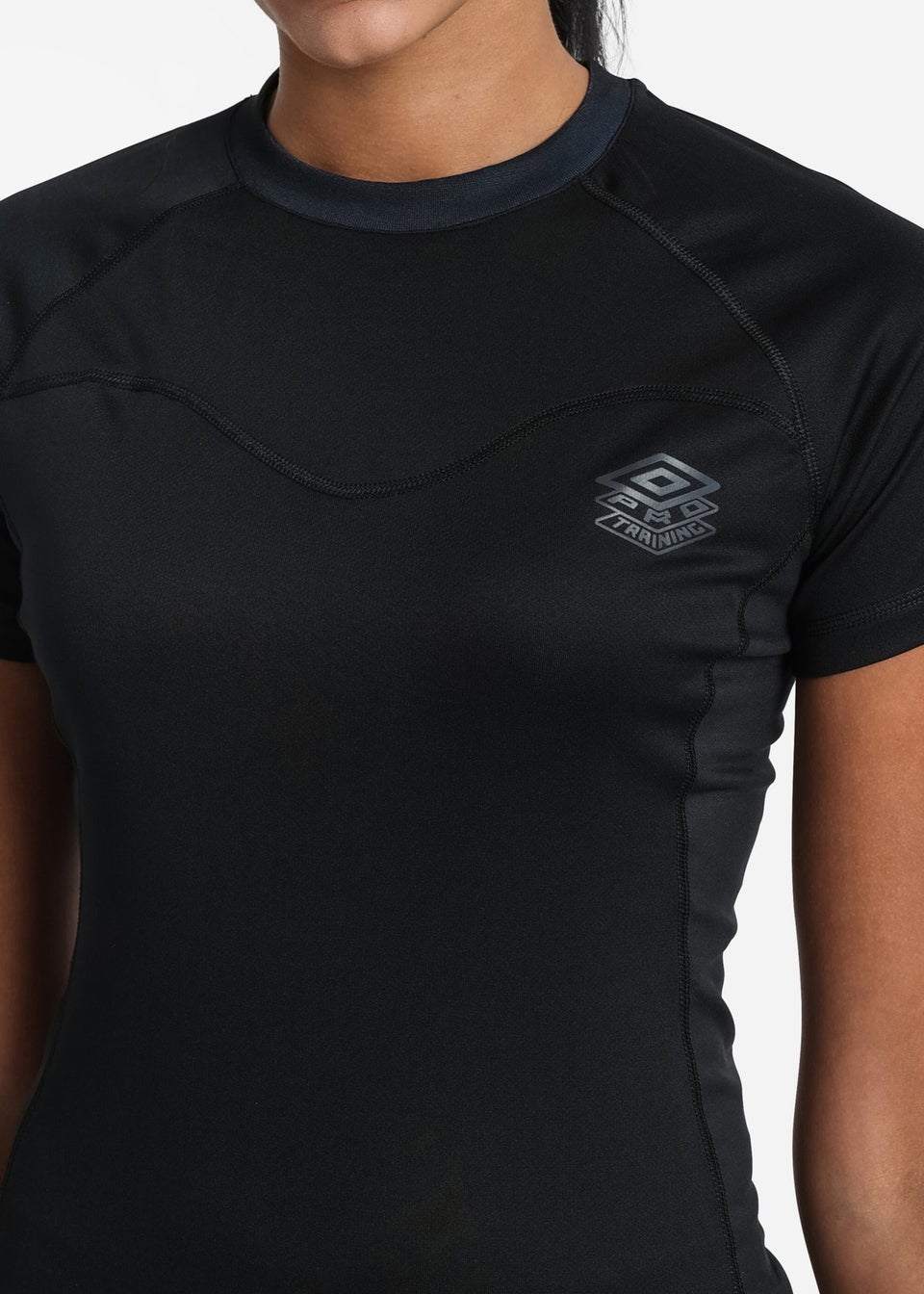 Umbro Black Pro Training Printed T-Shirt - Matalan