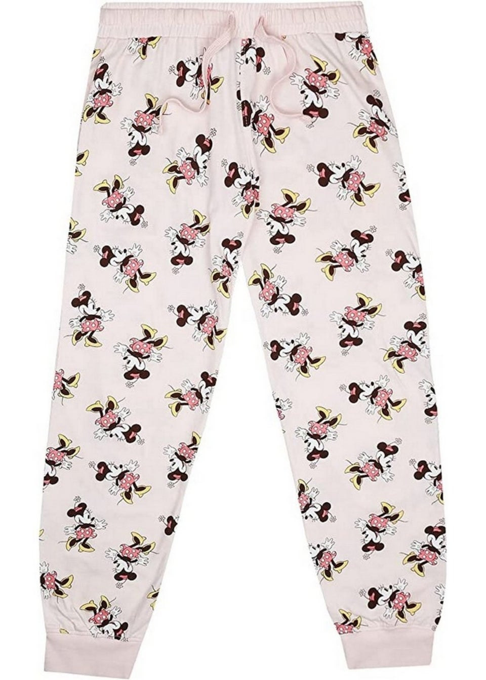 Disney Cream Jazz Minnie Mouse All-Over Print Long Pyjama Set - Matalan