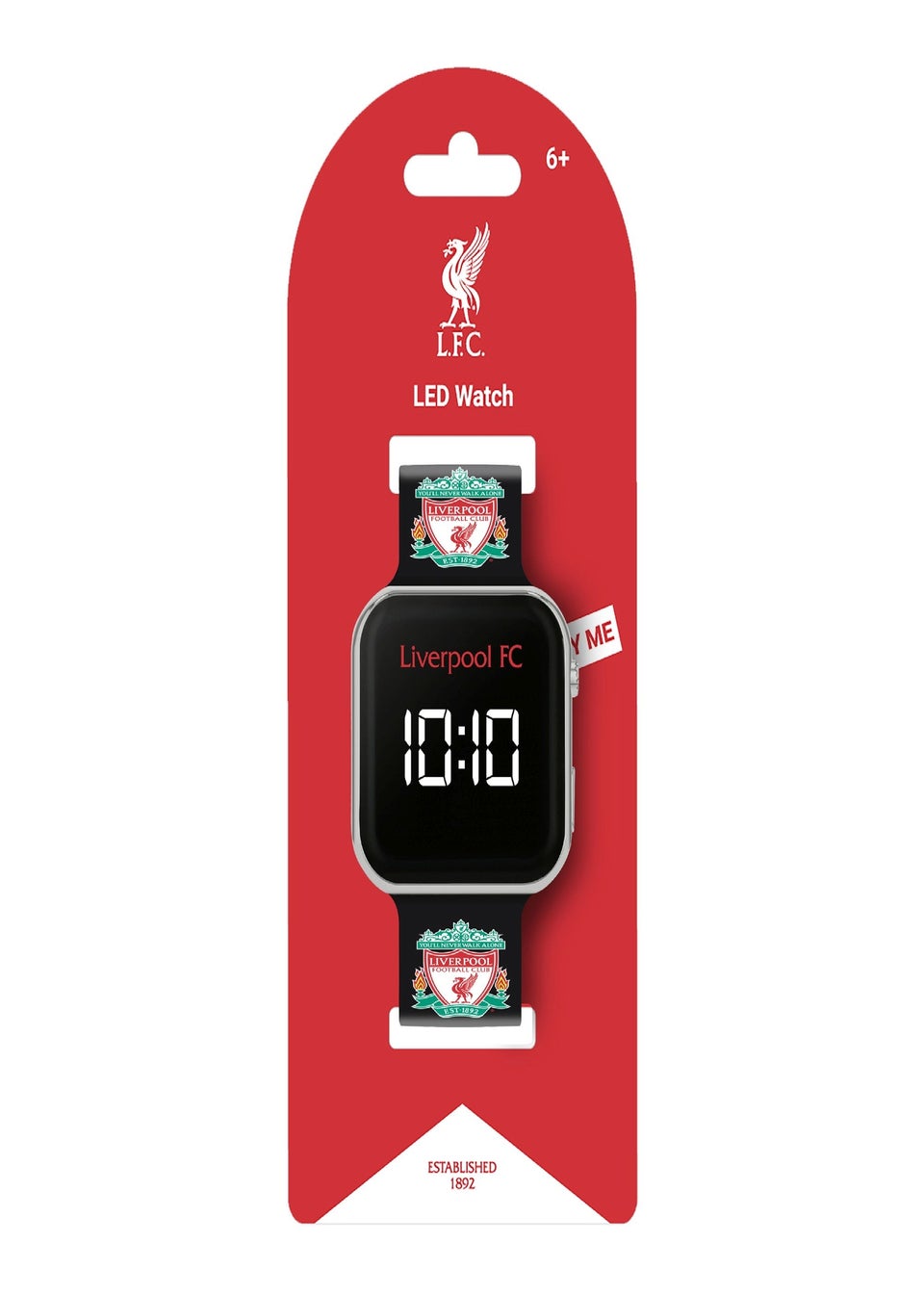 Liverpool Football Club Official Black LED Watch - Matalan