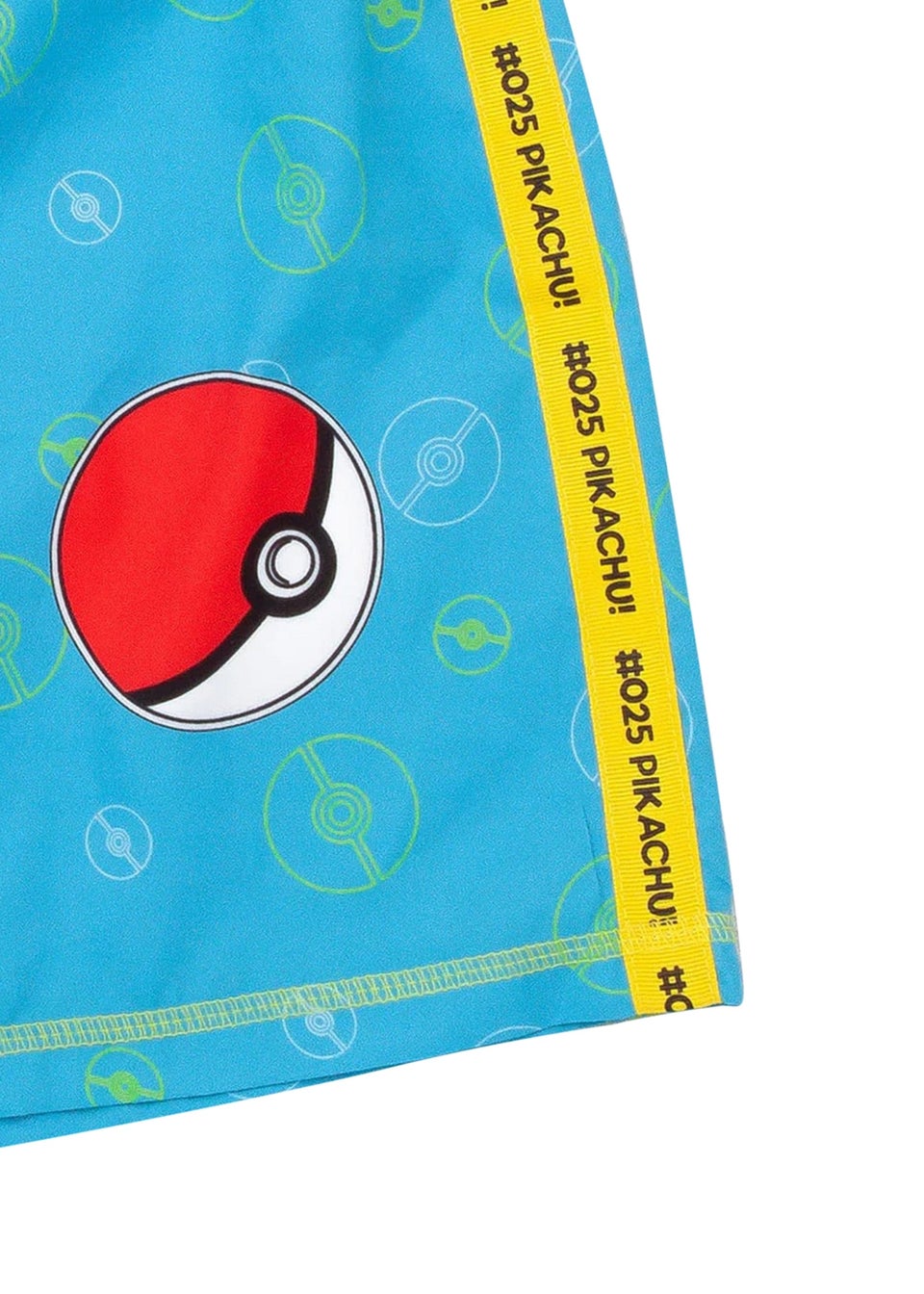 Pokemon Kids Black/Blue Pikachu Pokeball Swim Shorts (4-12 yrs) - Matalan