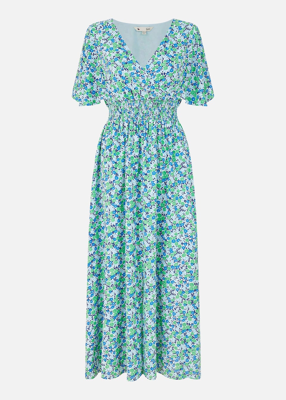 Yumi Green Ditsy Print Maxi Dress Matalan